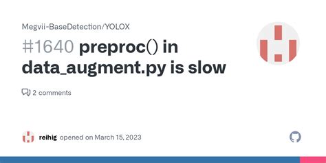 preproc in data augment py is slow · issue 1640 · megvii