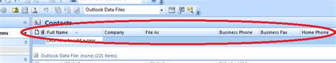 How Can I Get Outlook To Keep My Contact List Alphabetized By Last Name I Have Selected File