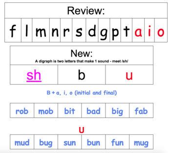 CVC Orton Gillingham Reading Intervention By Hucksley Bean