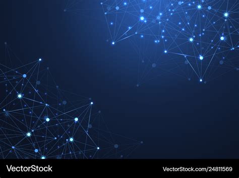 Abstract plexus background with connected lines Vector Image