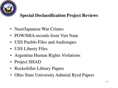 ppt executive order 12958 as amended navy declassification program