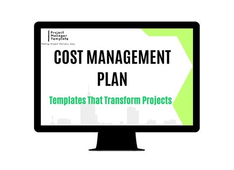 Cost Management Plan Template Project Templates