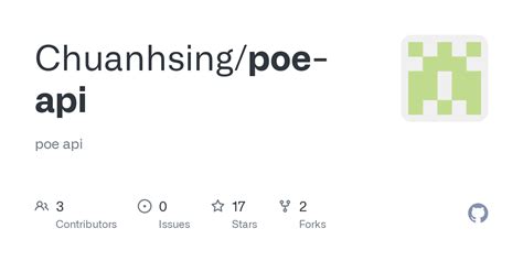 Github Chuanhsingpoe Api Poe Api