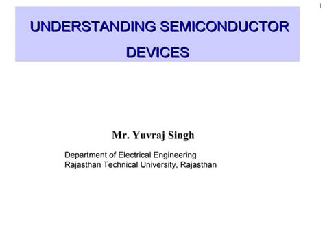 Ppt On The Solar Cells Understanding Semiconductor Devices Ppt