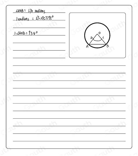 Solved The Diagram On The Right Shows A Circle Centre O Radius Cm The Points A And B Lie