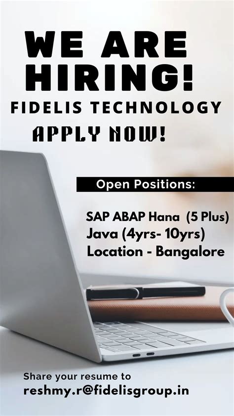 Hiring Itjobs Sapjobs Saphiring Sapabap Abap Rap Cds Java