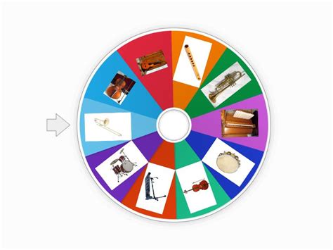 Musical Instrument Spin The Wheel