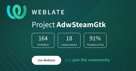 Adwsteamgtk Hosted Weblate