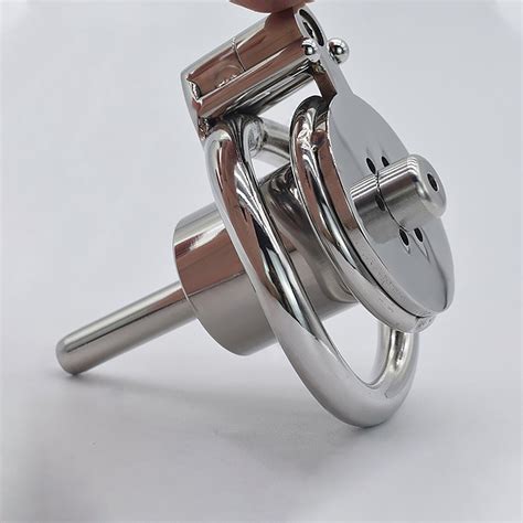 Negative Cock Cage With Inverted Unremovable Cylinder Plug Hard Core