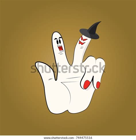 Finger Expression Stock Vector Royalty Free 744475516 Shutterstock