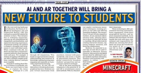 Excited To Share That My Article Ai And Ar Together Will Bring A New