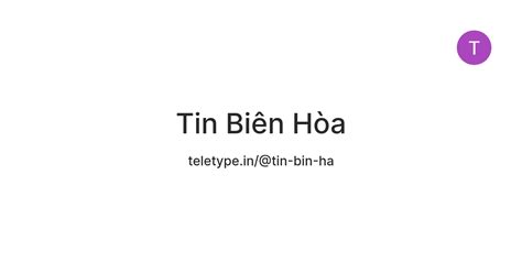 Tin Biên Hòa — Teletype