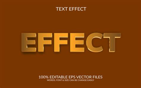 Effect Vector Eps Text Effect Design Illustration