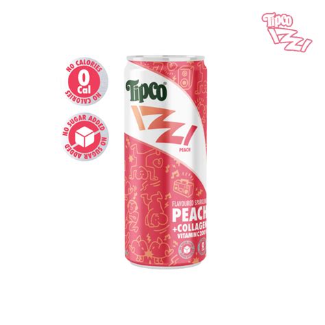 Tipco Izzi รสมิกซ์เบอรี่ รสพีช รสยูซุ รสมะม่วง 6 กระป๋อง 330 Ml
