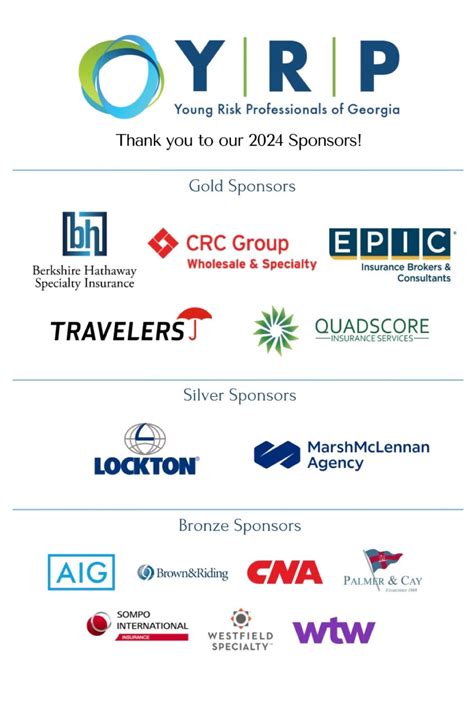 Thank You Thank You To Our Yrp Of Georgia 2024 Sponsors You Are