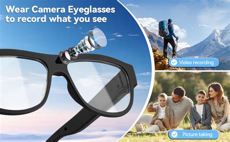 Fnewgk Camera Wearable Video Recording Glasses 1080p