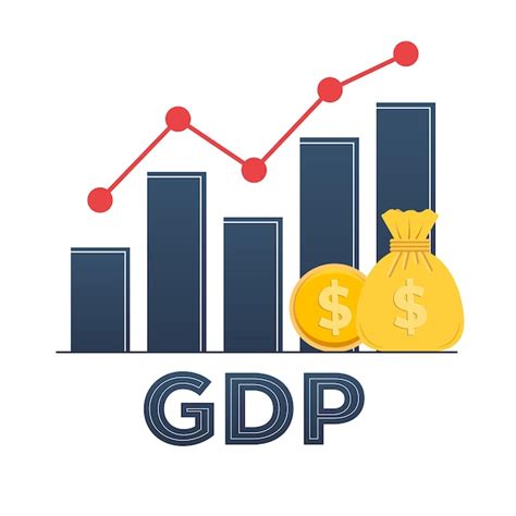 Premium Vector Gdp Or Gross Domestic Product Concept With Financial
