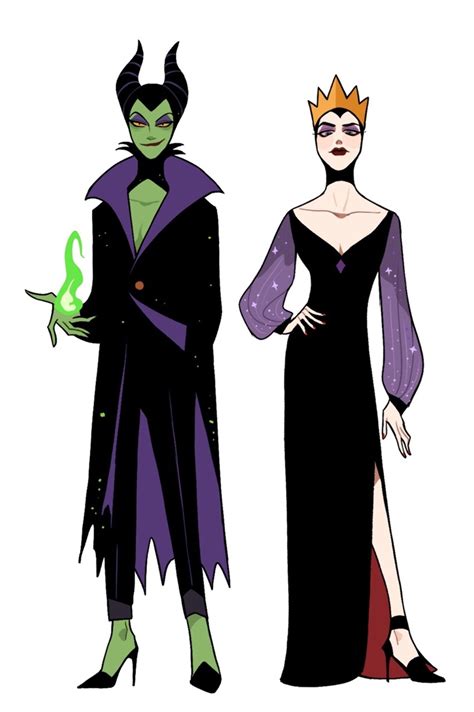 Maleficent And Queen Grimhilde Disney And 2 More Drawn By Juanmao
