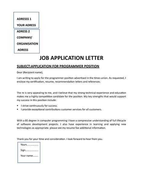 Job Aplication Job Application Letter Critical And Creative