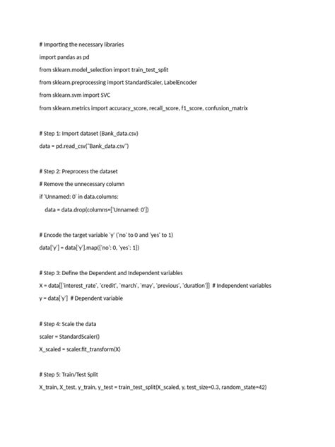 Importing The Necessary Libraries Pdf Data Analysis Algorithms