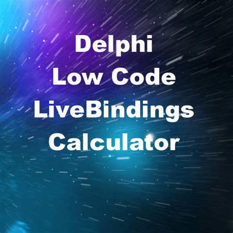 Perform Low Code Calculations Using LiveBindings In Delphi FireMonkey
