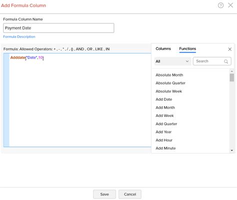 Add Formulas Analytics Plus Cloud
