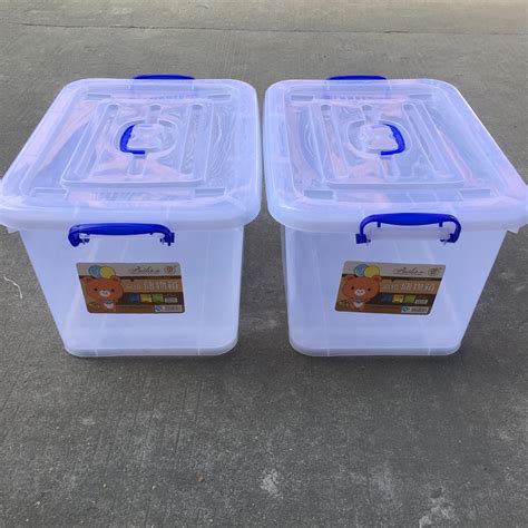 大号透明箱带盖服装收纳箱食品级pp收纳整理箱带轮周转箱医药胶框 阿里巴巴
