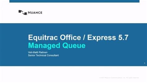 equitrac 5 7 managed queue