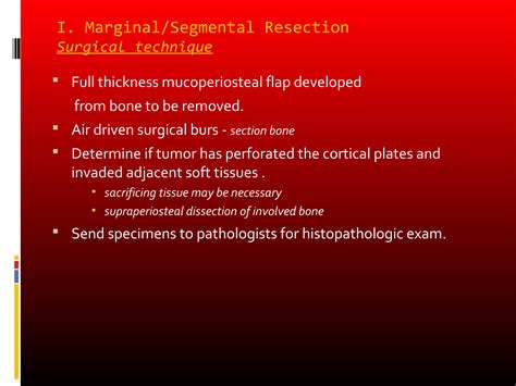 Resection Oral Surgery Very Simplified Ppt Dental Health Diseases And Conditions