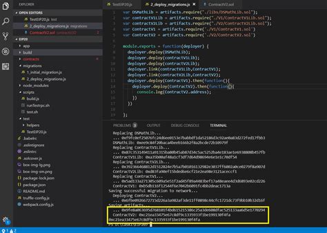 Ethereum Truffle Migrate Success But Contract Address Is Not Displayed Stack Overflow