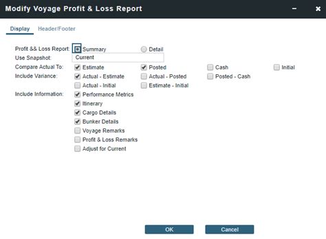 Add Tasks To Voyage Profit And Loss Report Veson Nautical Feature Board
