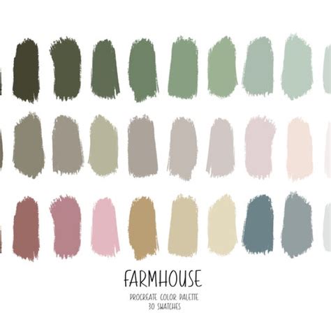 Boho Muted Procreate Color Palette Ipad Procreate Etsy