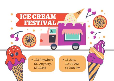 Free Printable Ice Cream Poster Templates Canva
