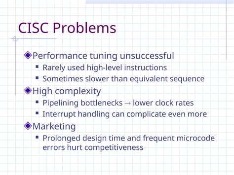 Tiborppt Risc Vs Cisc Ciscrisc Features Ppt