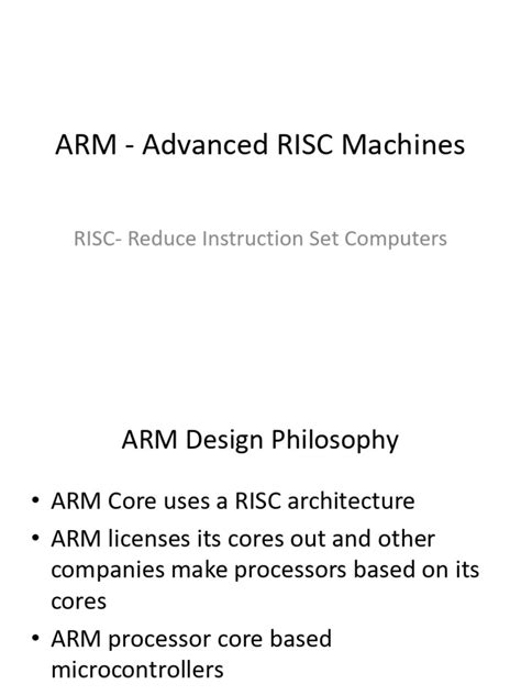 arm 1 pdf central processing unit computer science