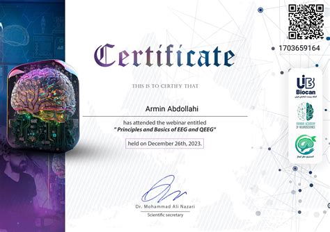 certificates armin abdollahi