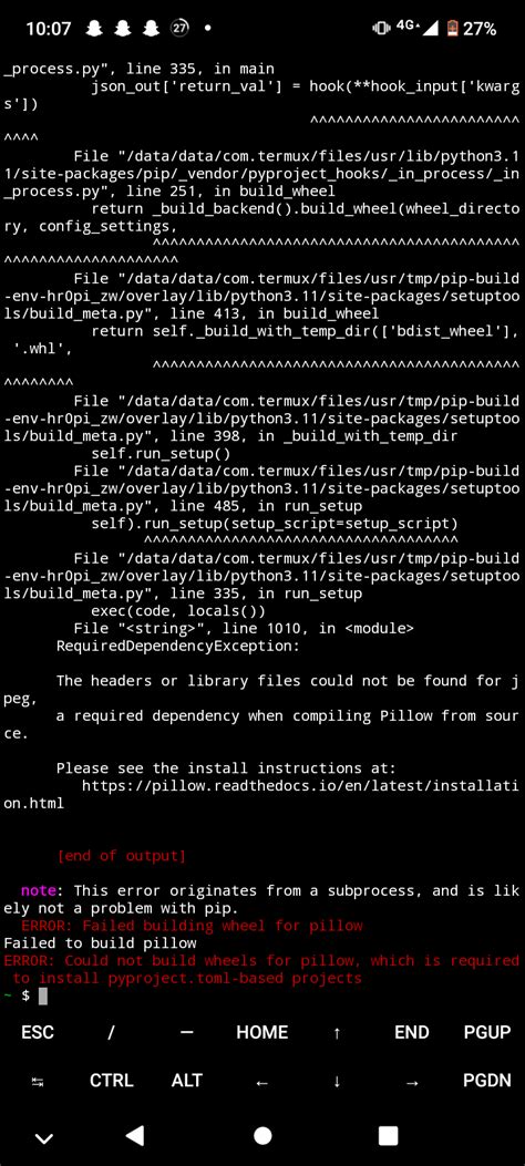 Failed To Build Pillow Issue Xtekky TikTok ViewBot GitHub