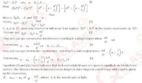 Class ISC Physics Board Questions Chapter Interference Of Light