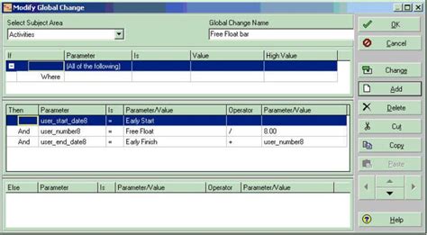 how to display total float and free float bars in the gantt chart