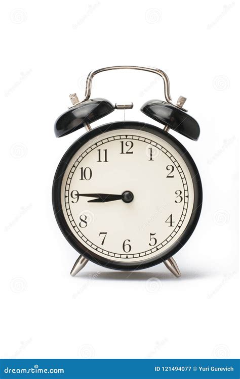 Alarm Clock Face Isolated On White Background Stock Image Image Of