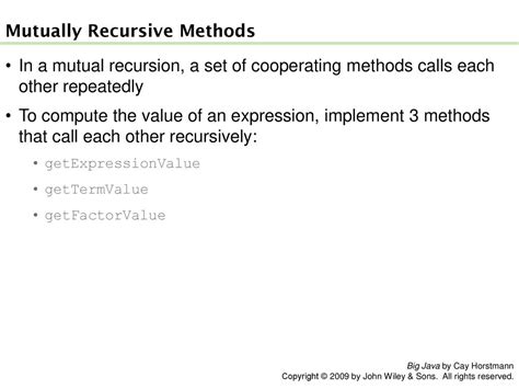 Chapter 13 Recursion Big Java By Cay Horstmann Ppt Download