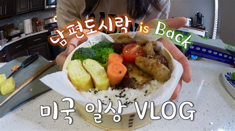 🇺🇸미국일상 Vlog👩🏻‍🍳 미국인남편 도시락 미국마트 하울 영어원서 하울 닭안심 고구마조림 계란말이 떡볶이 요리 브이로그 미국 집밥 브이로그 Youtube