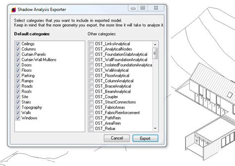 Shadow Analysis 2 Exporter For Revit Help Deltacodes