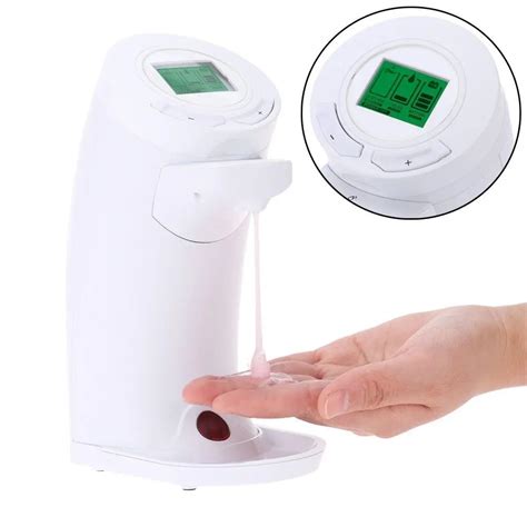LCD Display Sensor Auto Touchless Hand Free Soap Dispenser Sanitizer ML In Bathroom