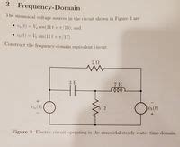 Answered Construct The Frequency Domain Equivalent Circuit Bartleby