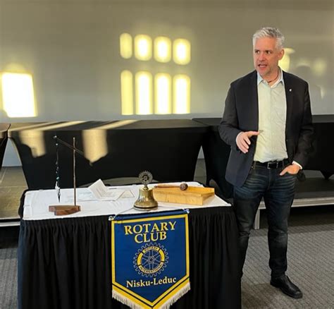 Guest Speaker Bob Stauffer And Cam Moon Rotary Club Of Nisku Leduc