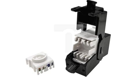 Moduł Keystone Rj45 Beznarzędziowy Utp Kat 5e Slim Kolor Czarny Alantec A Lan Tim Sa