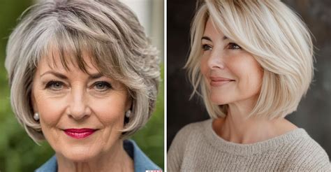 15 Lovely Layered Bob Haircuts For Ladies In Their 60s That Are Easy To