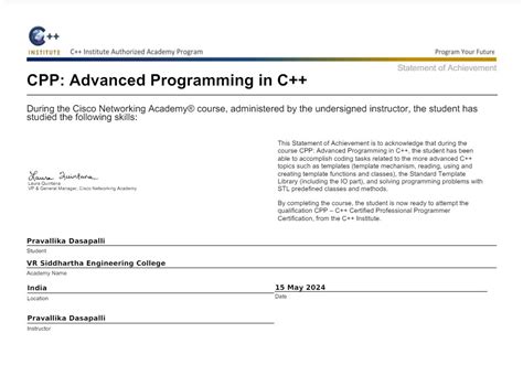 Pravallika Dasapalli On Linkedin Cplusplus Careergrowth