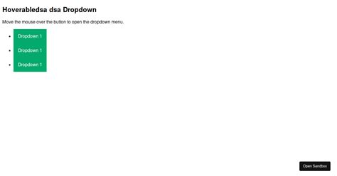 Show Menu On Hover Codesandbox